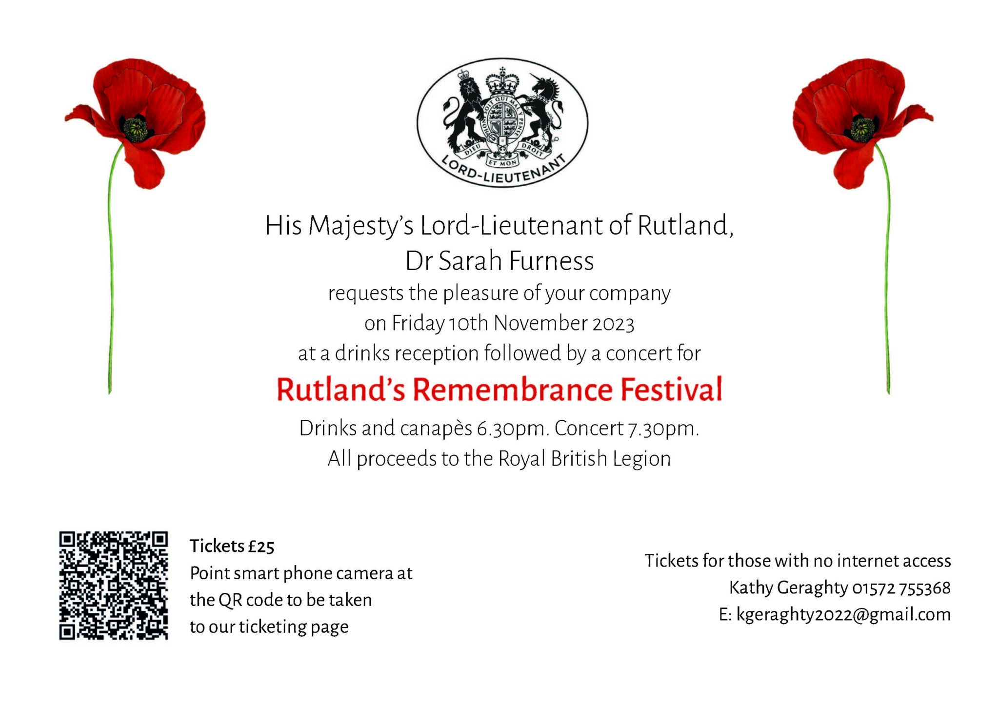 Rutland’s Festival of Remembrance Concert, Friday November 10th , St ...